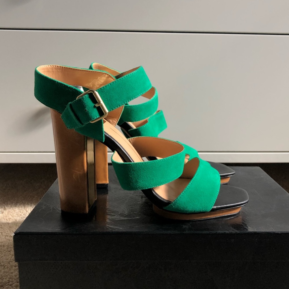 Green Strappy Dolce Vita Heels - Gem